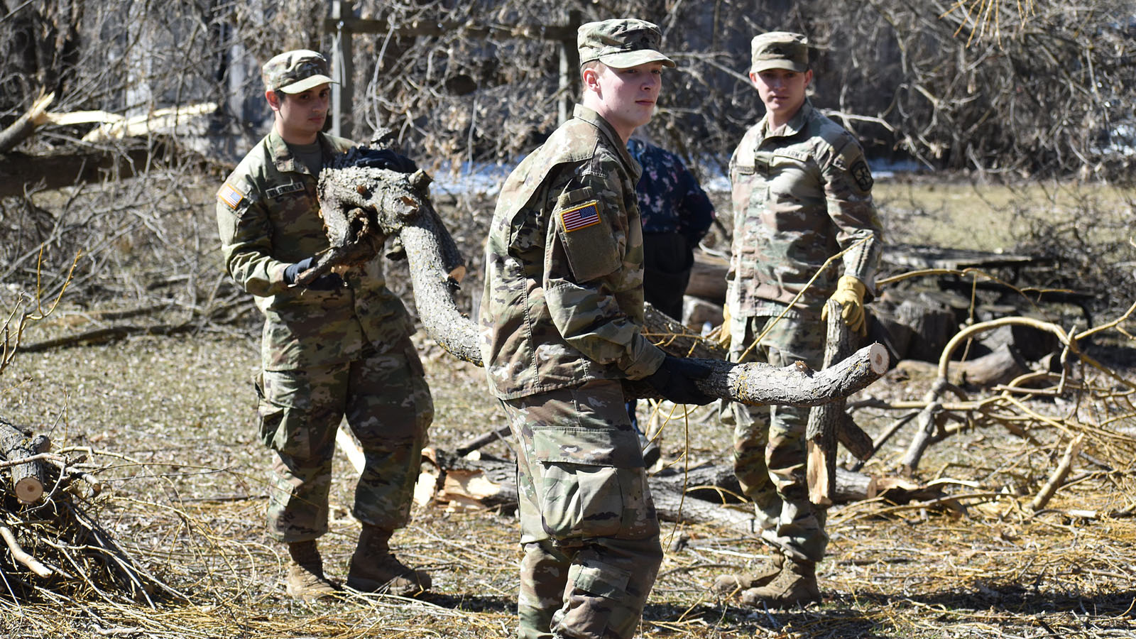 ROTC cadets head north to help after historic ice storm