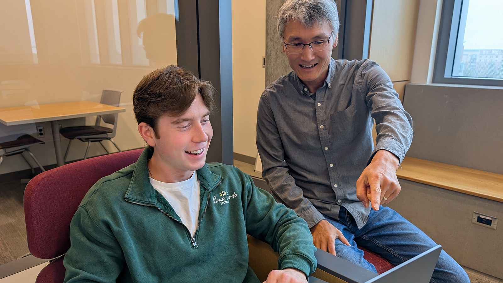 Mentoring relationship starts as a study break