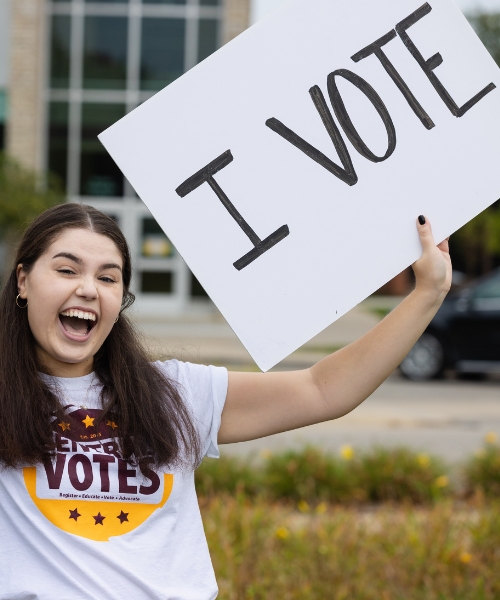 CMU Student Recognized on 2023 ALL IN Student Voting Honor Roll