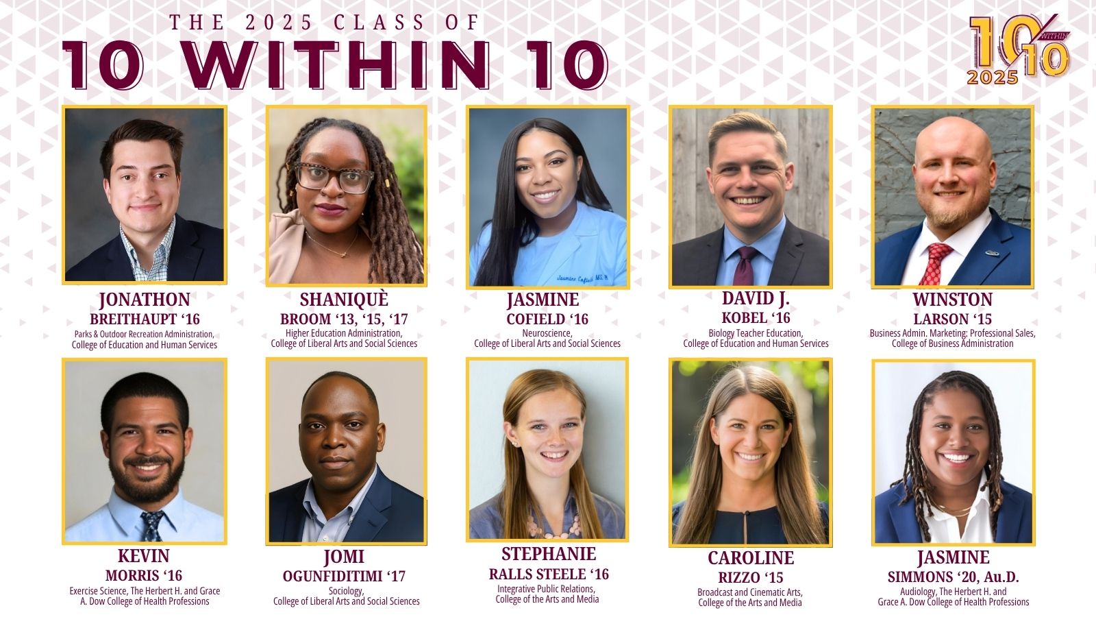 Announcing the 2025 Class of 10 Within 10